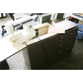 An Livret model 109 / 110 sewing machine in cabinet fitted four drawers ...