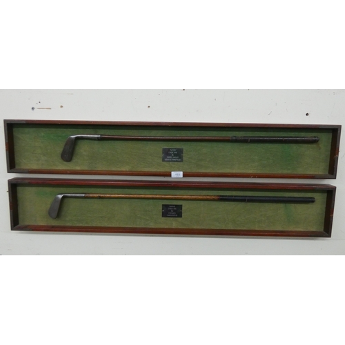 A Nachi hickory shaft golf club by E Wilson, Carnoustie and a hickory ...