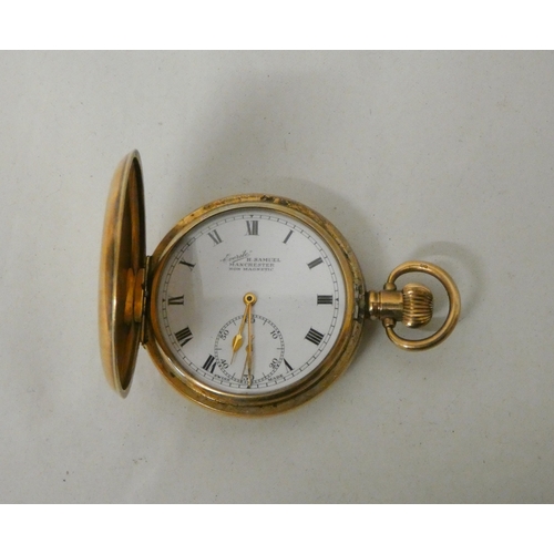 Everite vintage gold plated pocket watch, in original case