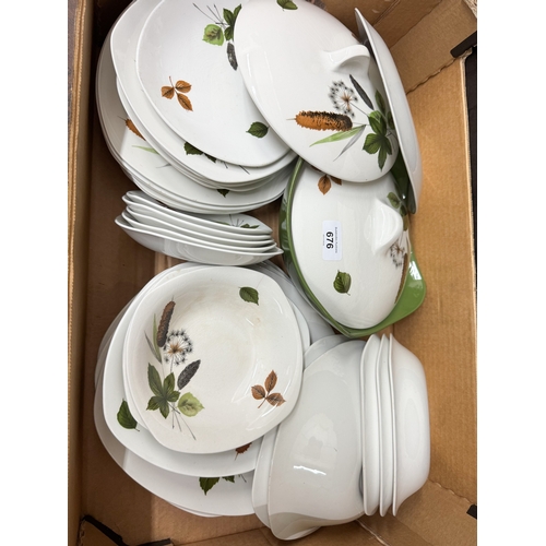 A collection of Mid-Winter Stylecraft fashion shaped dinner ware ...