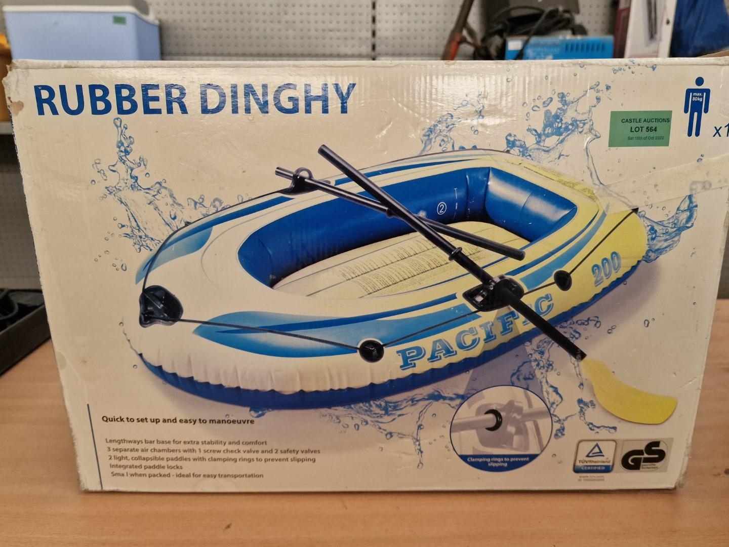 Rubber Dhingy with Box, Untested