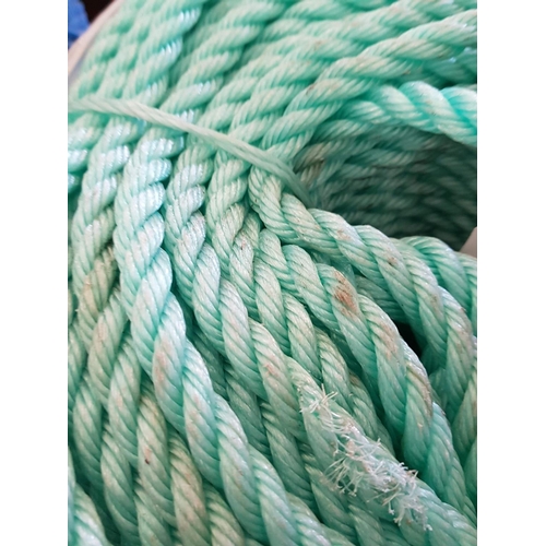 Plastic Reel Rope HDPE, Green (For Marine)
