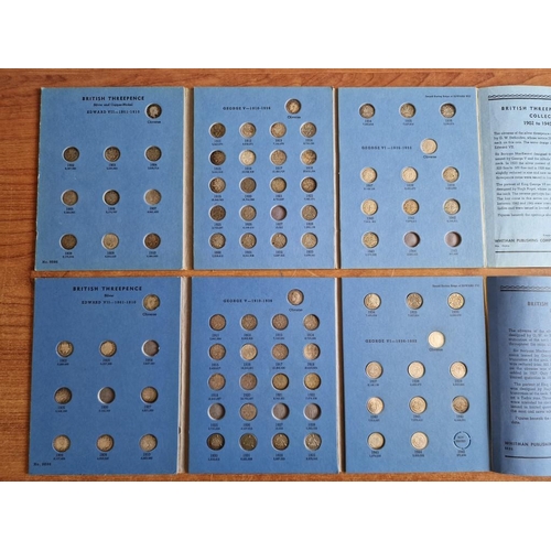 6 x Vintage Whitman Folders with Part Complete Sets of Great Britain ...