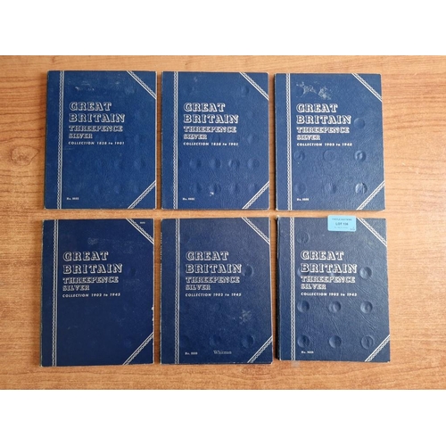 6 x Vintage Whitman Folders with Part Complete Sets of Great Britain ...