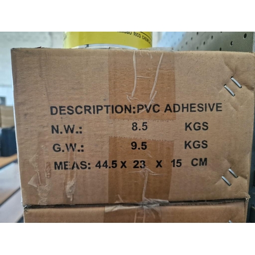 12 x Cans of 'Best Weld' PVC Heavy Duty Clear Cement / Adhesive, (12 ...