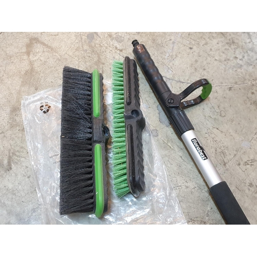 Garden Water Broom / Washing Broom with Garden Hose Click