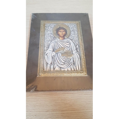 Collection of 3x Orthodox Icons with Various Images / Saints, (Largest ...