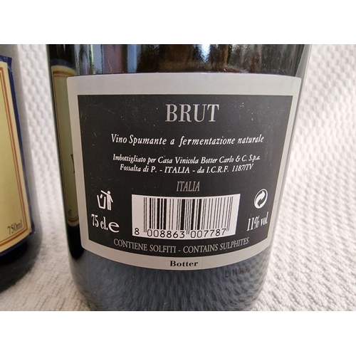 4 x Bottles of Brut / Sparking Wine, Together with Bottle of Red Wine ...