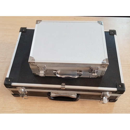 Black flight attache case with handle & clasps- 43cm x 30 x 12 and ...