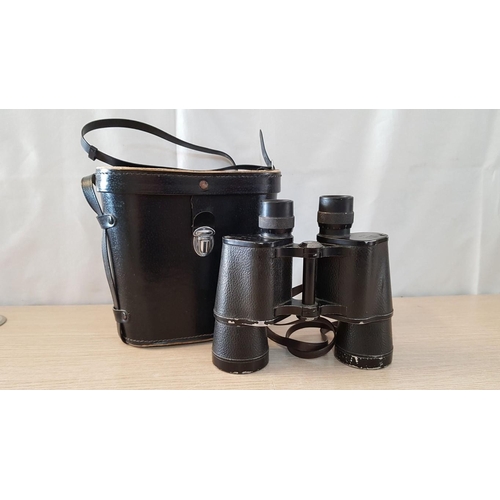 'Rainbow' Binoculars (No.5821), 7x50 Coated Lens. Together with Heard Case.