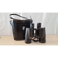 'Rainbow' Binoculars (No.5821), 7x50 Coated Lens. Together with Heard Case.