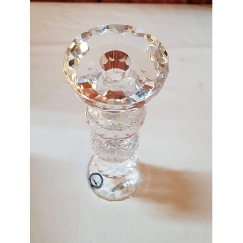 'Fink' Faceted Crystal Candle Stick, German Design, Handmade, (Approx ...