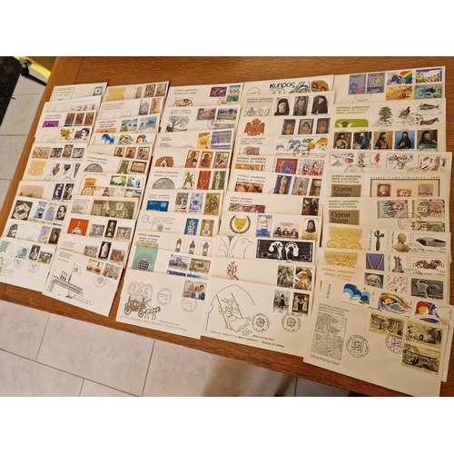 Large Collection of Vintage Cyprus First Day Cover Stamp Envelopes ...