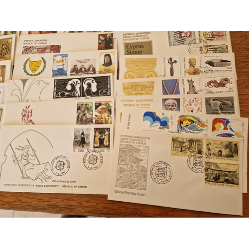 Large Collection of Vintage Cyprus First Day Cover Stamp Envelopes ...