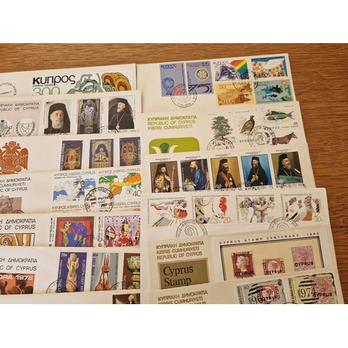 Large Collection of Vintage Cyprus First Day Cover Stamp Envelopes ...