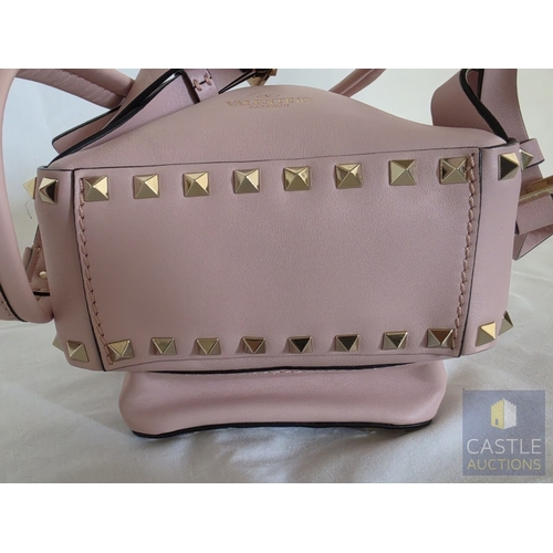VALENTINO Garavani Rockstud Mini Backpack in Powder Pink Calfskin ...