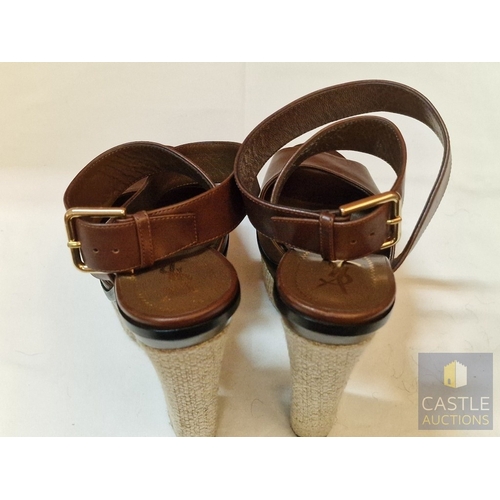 YVES SAINT LAURENT, PARIS, Platform Sandals from The Hedi Slimane Era ...