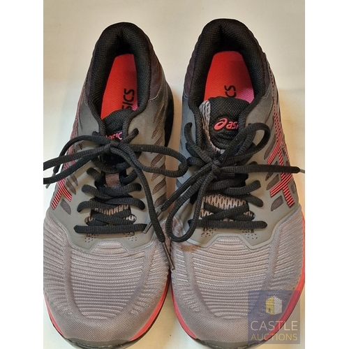 ASICS FuzeX Running Shoes, Grey with Black and Coral Accents, Featuring ...