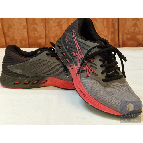 ASICS FuzeX Running Shoes, Grey with Black and Coral Accents, Featuring ...
