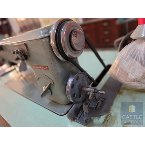 Hubert Industrial Electric Sewing Machine, Fitted with Clutch Motor ...