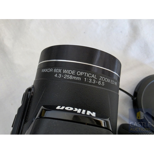 NIKON Coolpix P610 Digital Camera, with 60x Wide Optical Zoom Lens, 4.3 ...