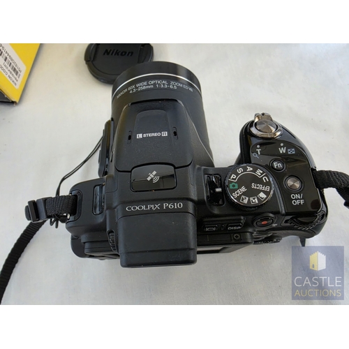 NIKON Coolpix P610 Digital Camera, with 60x Wide Optical Zoom Lens, 4.3 ...