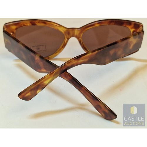2 x Pairs of Stylish Sunglasses; Tortoiseshell- Effect Rectangle Cat ...