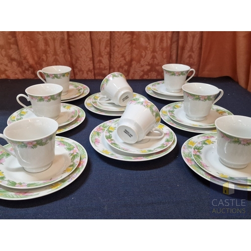 Floral Pattern Tea/Coffee Set for 8x Persons, Made in China, Inc. Pot ...