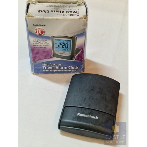 Retro RADIO SHACK, Multifunction Travel Alarm Clock, Original Box, Untested
