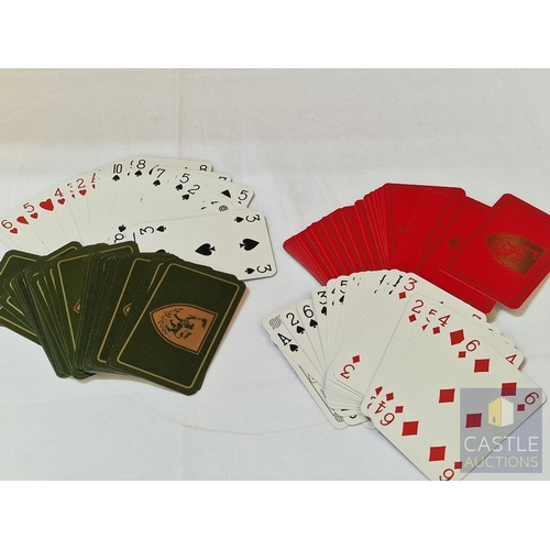 Commemorative Gift; A Rare Corporate Commemorative Wooden Playing Card ...