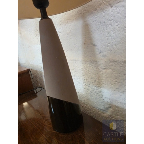 Pair of Modern Contemporary Bed Side Lamps with Two-Tone Brown Colour ...