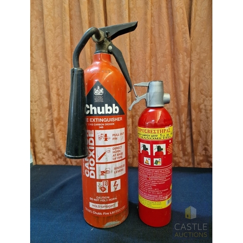 2x Small Fire Extinguishers, Untested