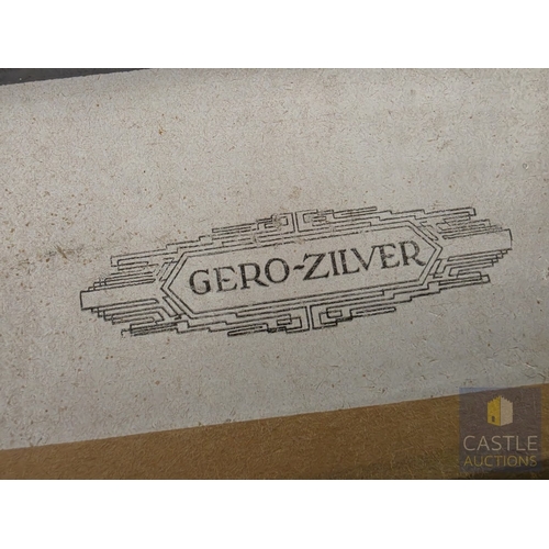 Vintage 'Gero-Zilver' loose metal number set in original presentation ...