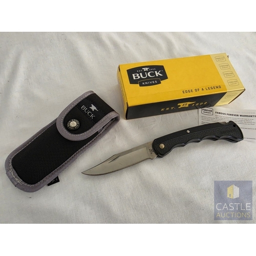 Buck 426 BuckLite III folding hunting knife, made in USA. Complete with ...