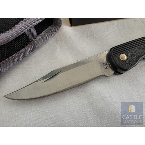 Buck 426 BuckLite III folding hunting knife, made in USA. Complete with ...