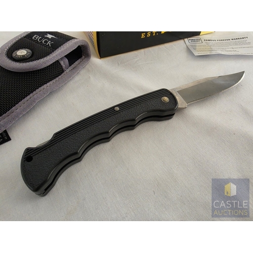 Buck 426 BuckLite III folding hunting knife, made in USA. Complete with ...