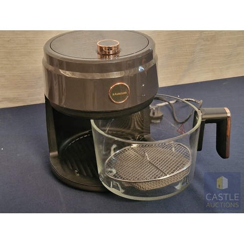 'BAUMANN' Glass Air Fryer, Model: LAF- 01 (4L/1400W MAX/Boxed ...