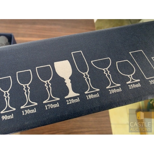 2 x Boxes of 6 'Mirell' Bohemia Crystal Glasses; Cordial / Liqueur ...