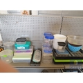 3 x Collapsible Crates Together With An Assortment Of Plastic Storage ...