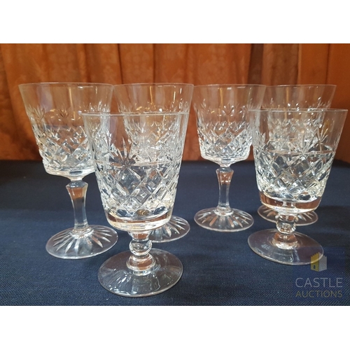 Vintage Hand Cut BrierGlass Wine Goblets, 4x Red Wine Glasses and 2x ...