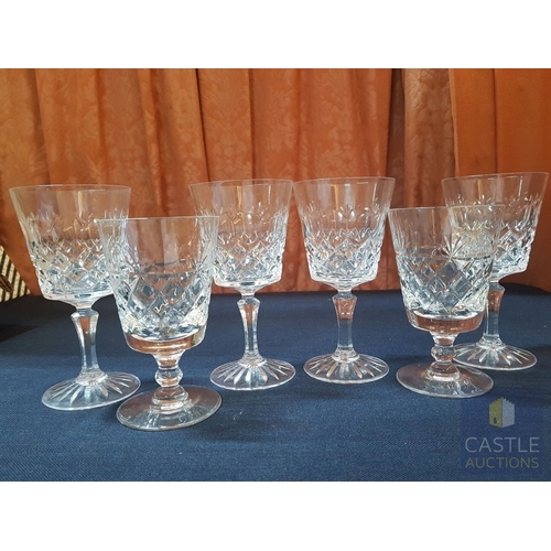 Vintage Hand Cut BrierGlass Wine Goblets, 4x Red Wine Glasses and 2x ...