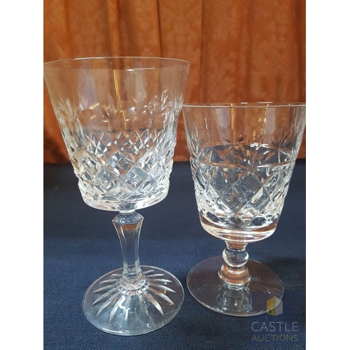 Vintage Hand Cut BrierGlass Wine Goblets, 4x Red Wine Glasses and 2x ...