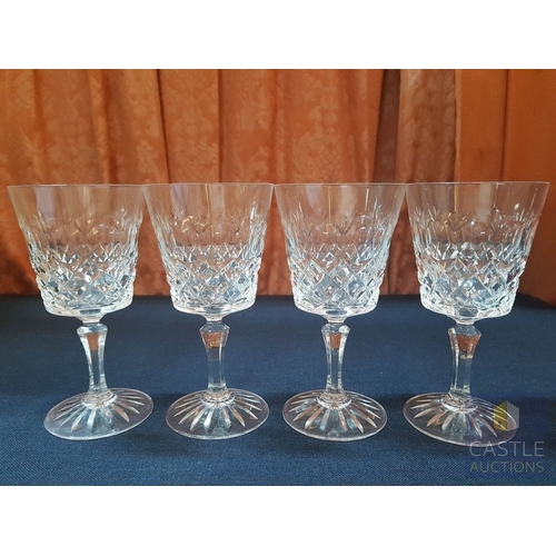 Vintage Hand Cut BrierGlass Wine Goblets, 4x Red Wine Glasses and 2x ...