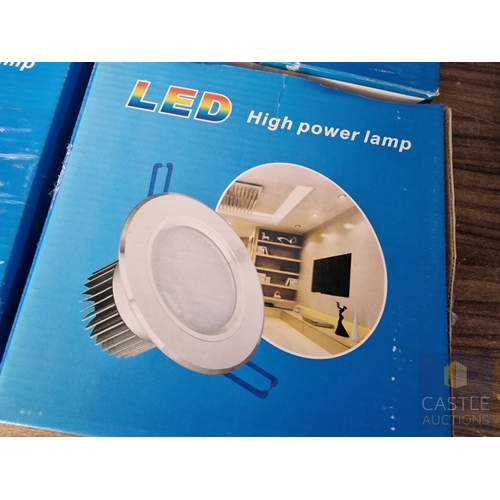 5 x 'High Power Lamp' 18W Recessed LED Ceiling Lights, (Model: KT18-182 ...