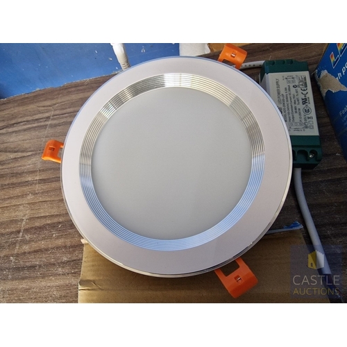 5 x 'High Power Lamp' 18W Recessed LED Ceiling Lights, (Model: KT18-182 ...
