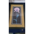 Framed Print With A Botanical Style Poppy Art Design. (Approx. 57cm x ...