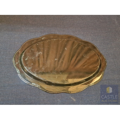 Russian Folk- Art, Hand- Painted Lacquered, Floral Pattern Metal Tray ...