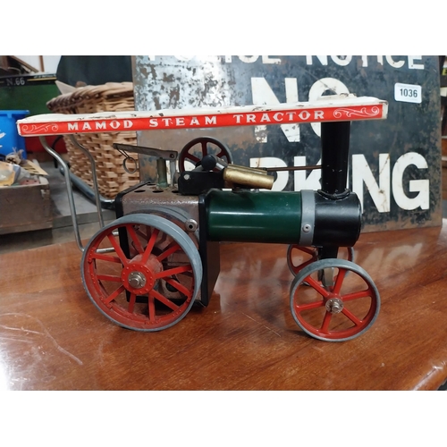 Mamod Steam Tractor model engine {17 cm H x 26 cm W x 12 cm D}.
