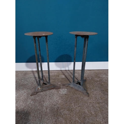 Pair of unusual Art Deco cast metal shop display stands.{45 cm H x 25 ...
