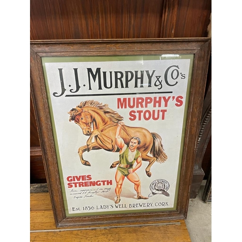 J J Murphy and Co Murphy's Stout advertising print in wooden frame {60 ...
